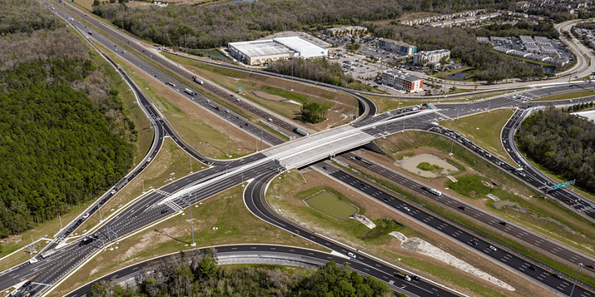 New I-75 Diverging Diamond Interchange in Pasco County Completed
